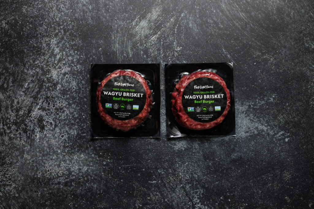 Wagyu Brisket Burgers (Two 2-packs) - First Light USA
